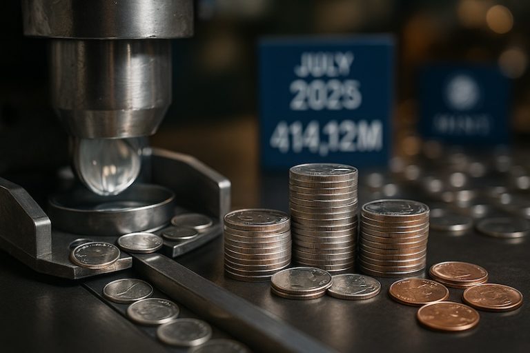 U.S. Mint Coin Production July 2025: What a 102% Surge—and Near-Zero ...