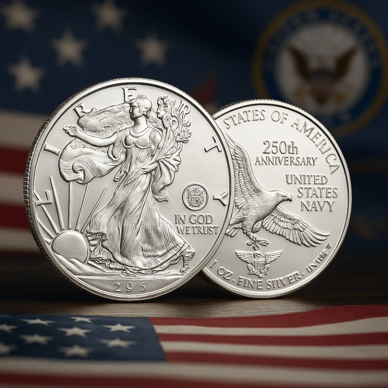 U.S. Navy 250th Anniversary Silver Eagle: What the New Navy Privy-Mark ...